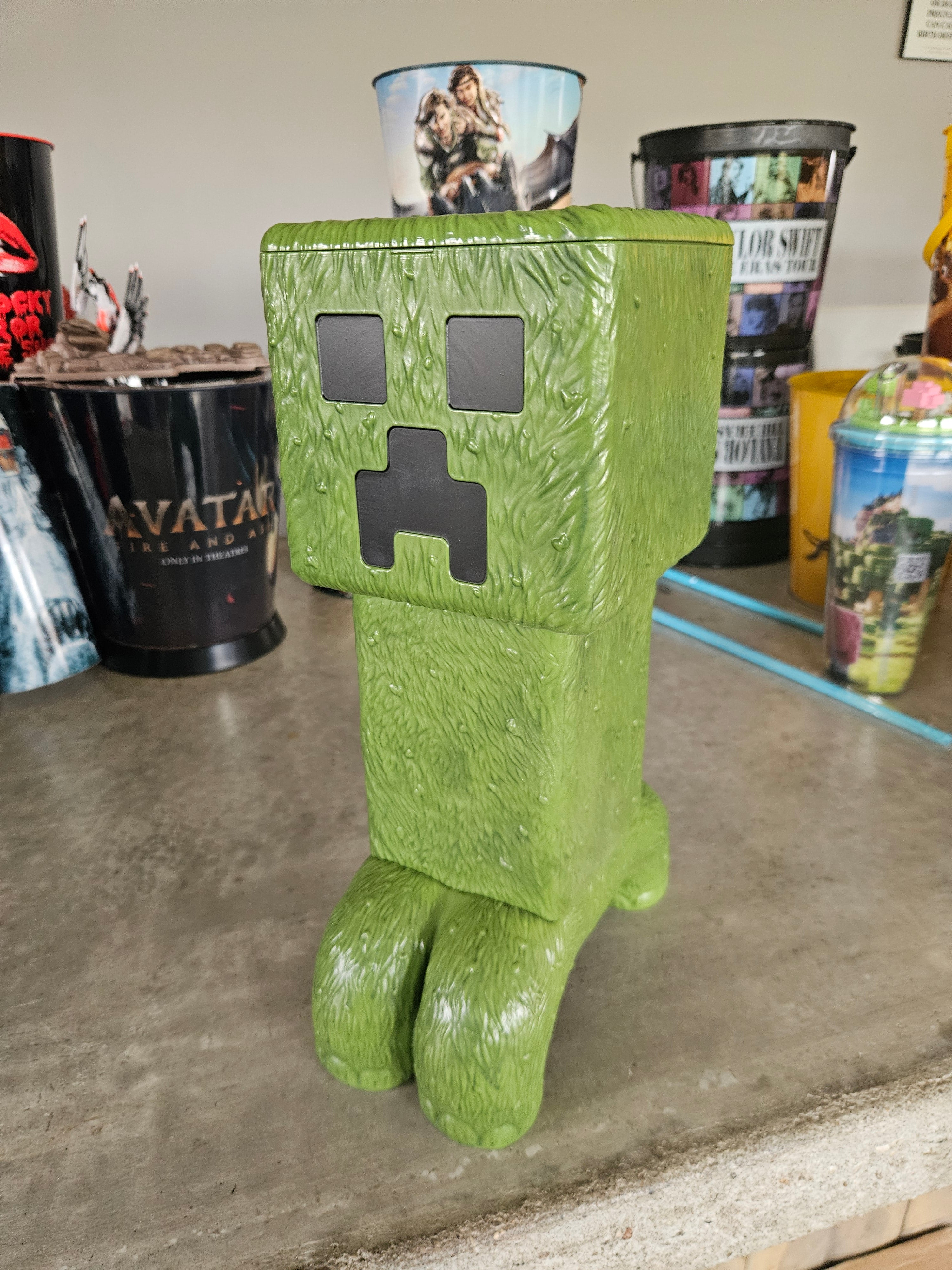 Minecraft Creeper Popcorn Bucket – Sauerbeck Enterprises